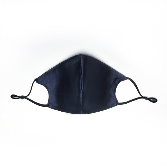 the Midnight Blue Silk Glam Mask – the House of Noire